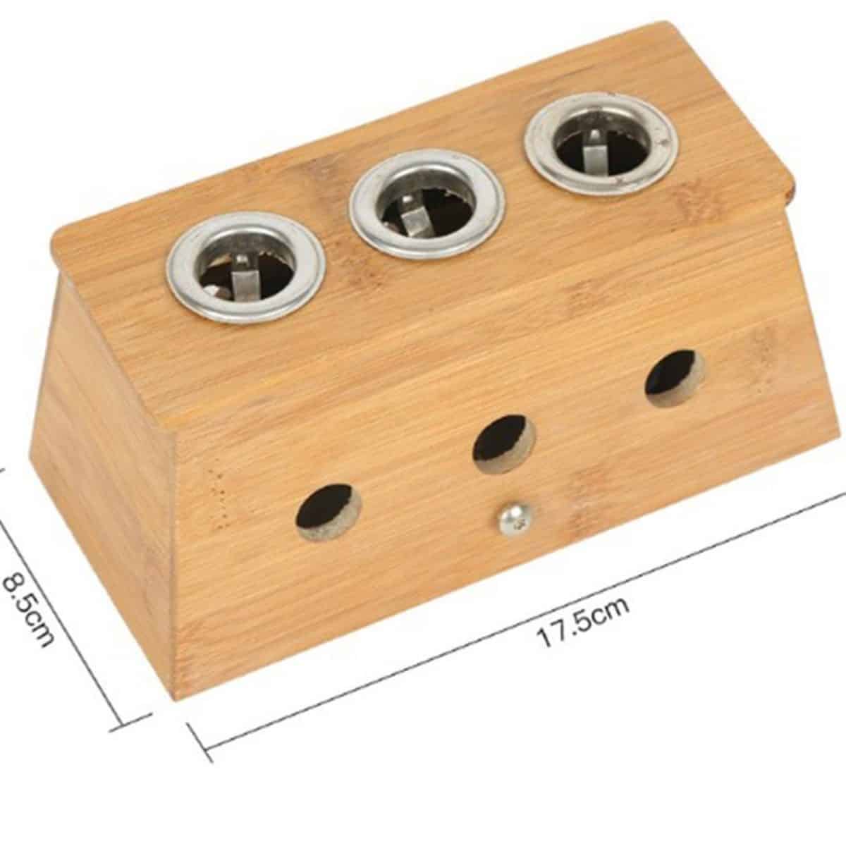 MOXA STAND-WOODEN FOR BIG ROLLS 3 HOLE – AcuWorld Ecommerce Shopping Portal