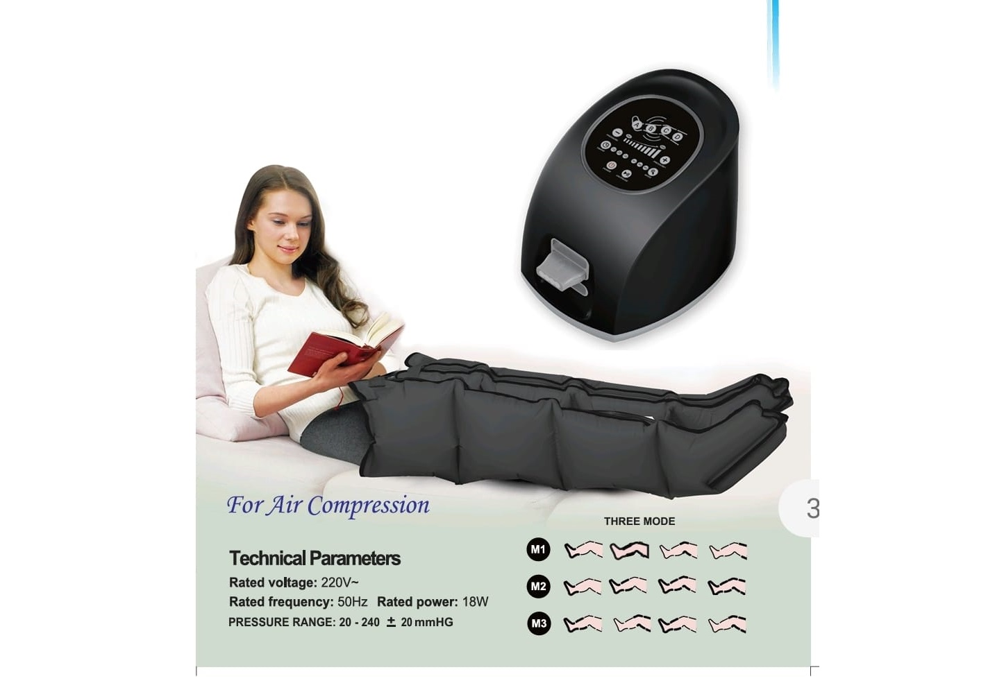 Compression Therapy Unit Air Pressure Massager for Pain relief 3 ...