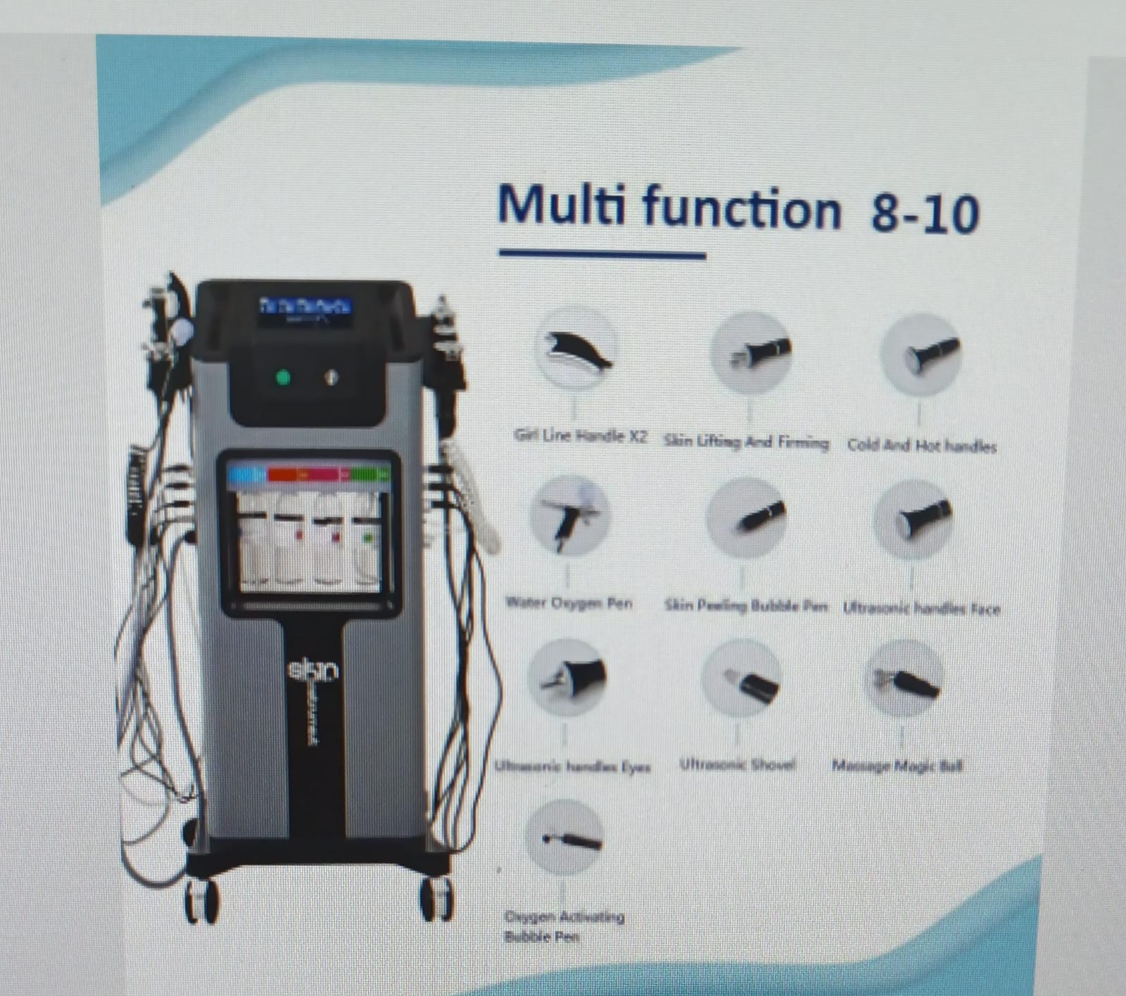 HYDRAFACIAL 10 In 1 Vertical Face Hydrofacial Machine Hydrafacial ...